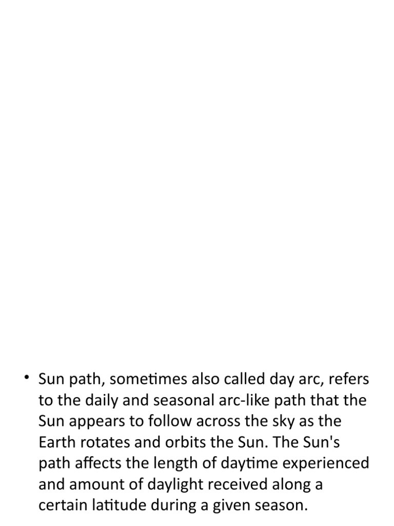 Sun Path | PDF