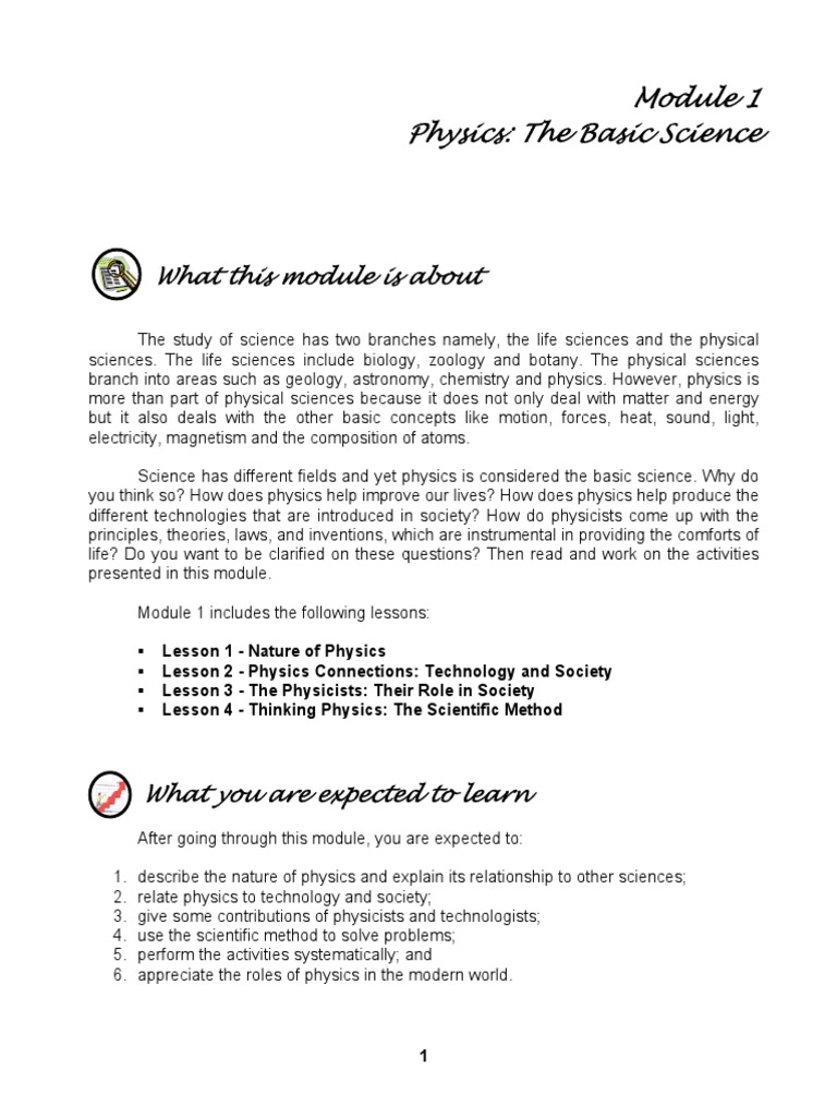 DepEd EASE Modules Physics Combined | PDF | Physics | Scientific Method