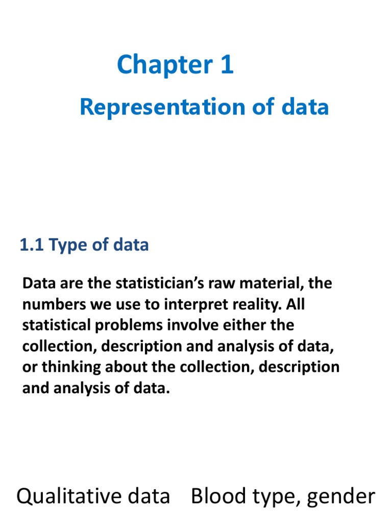 Chapter 1 | PDF | Histogram | Data