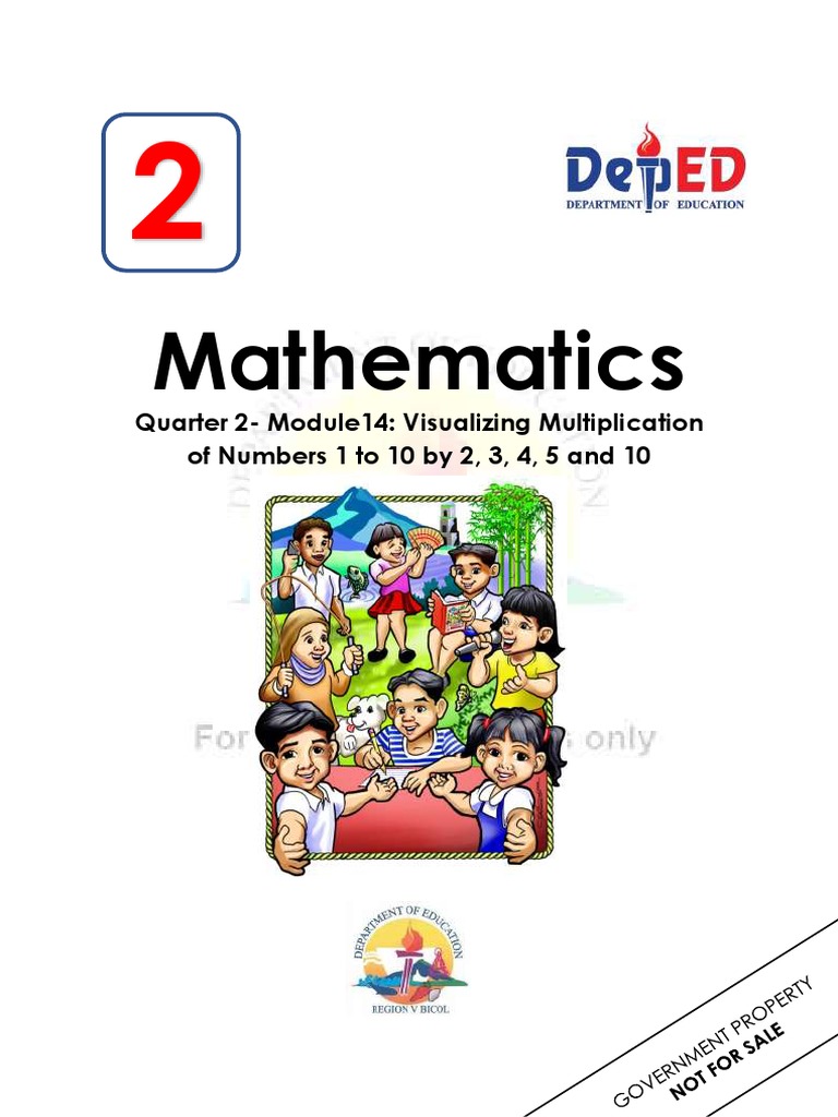 Mathematics: Quarter 2-Module14: Visualizing Multiplication of Numbers ...