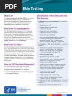 Mantoux Tuberculin Skin Test Record Form | PDF