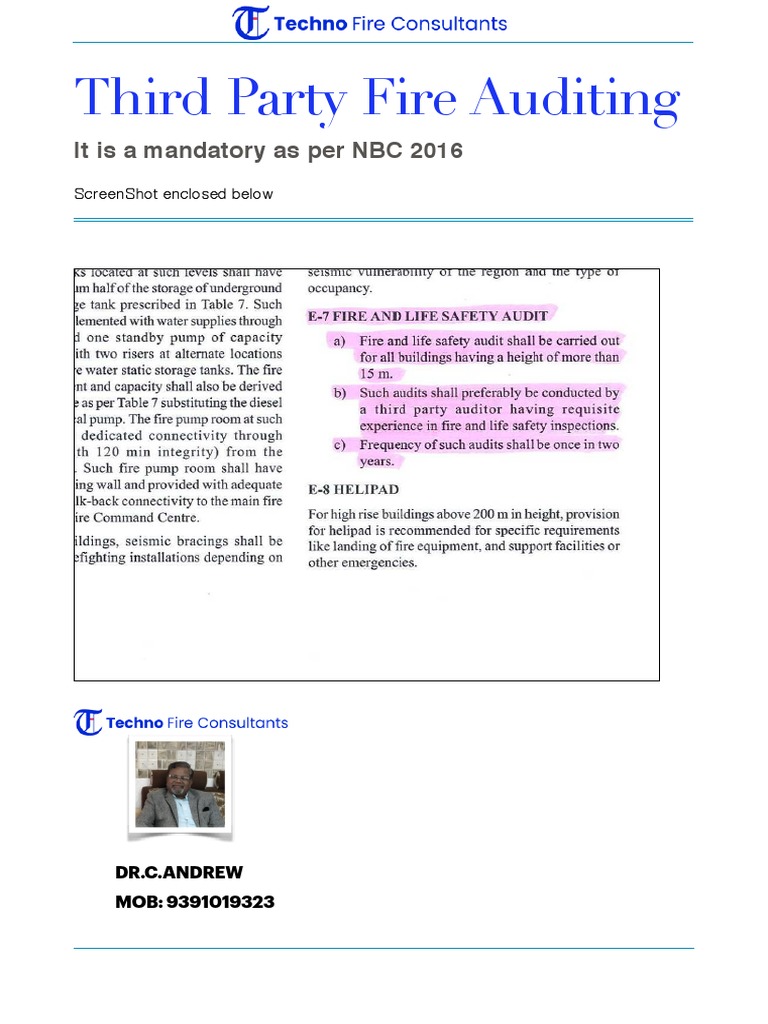 Third Party Fire Audit | PDF