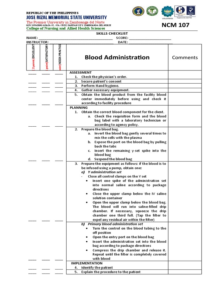 Jose Rizal Memorial State University: Comments | PDF | Intravenous ...