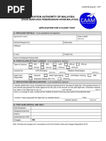 1 - CAA 61-91 Exam Form | PDF | Aircraft | Flight Instructor