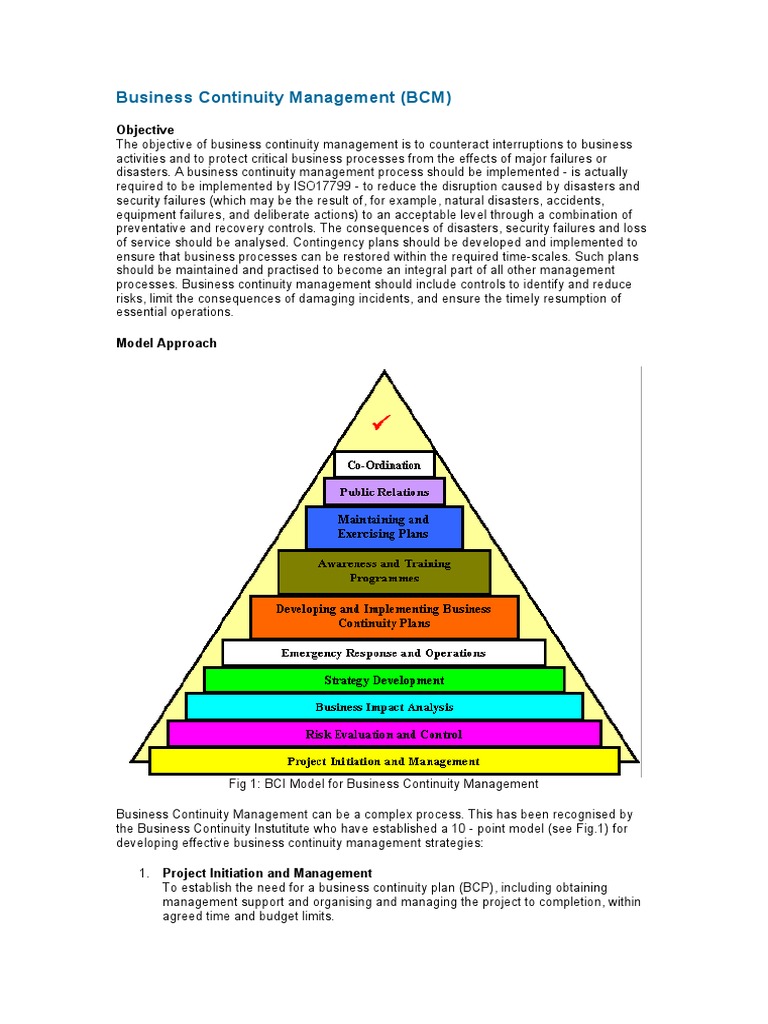 Business Continuity Management | PDF | Policy | Economies