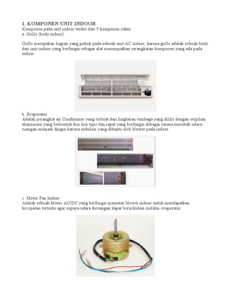 Komponen Unit Indoor | PDF