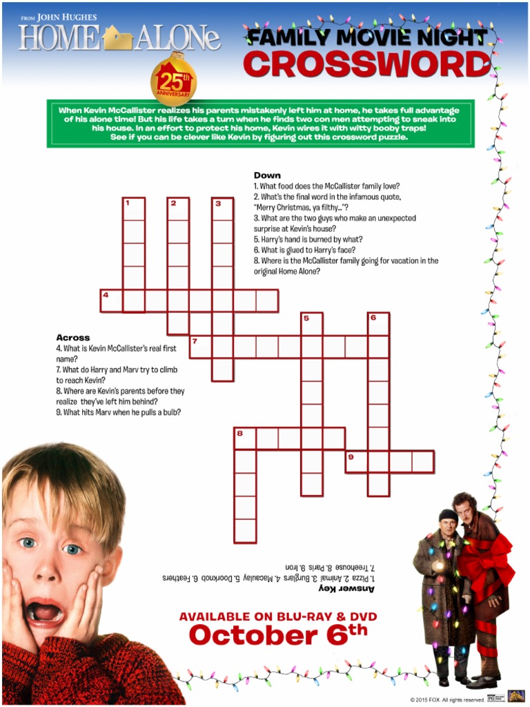 Home Alone Printable Activity Sheets | PDF
