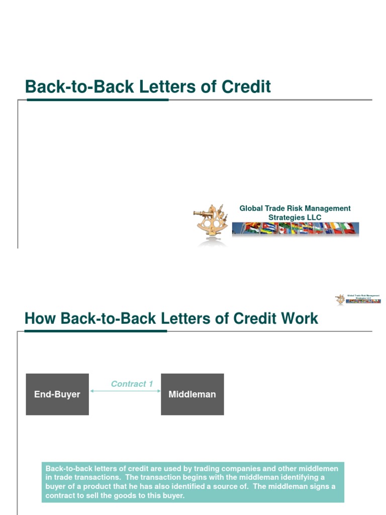 Understanding Back-to-Back Letters of Credit | PDF | Letter Of Credit ...