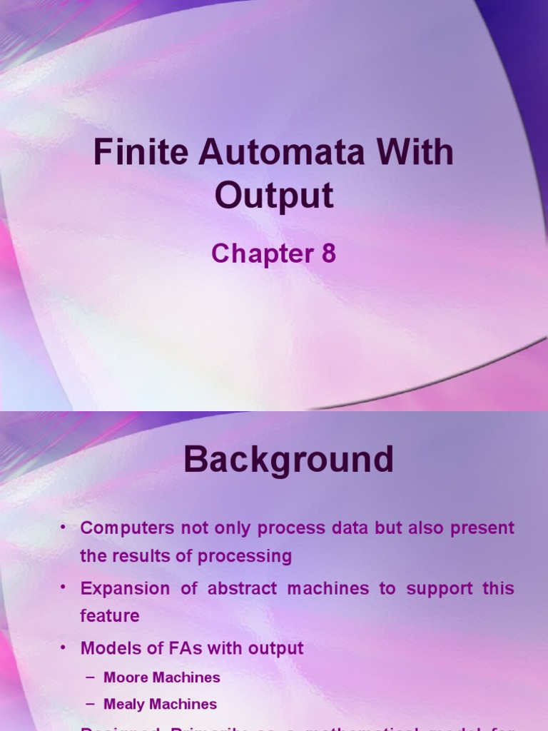 Handout-9 Finite Automata With Output | PDF | String (Computer Science ...