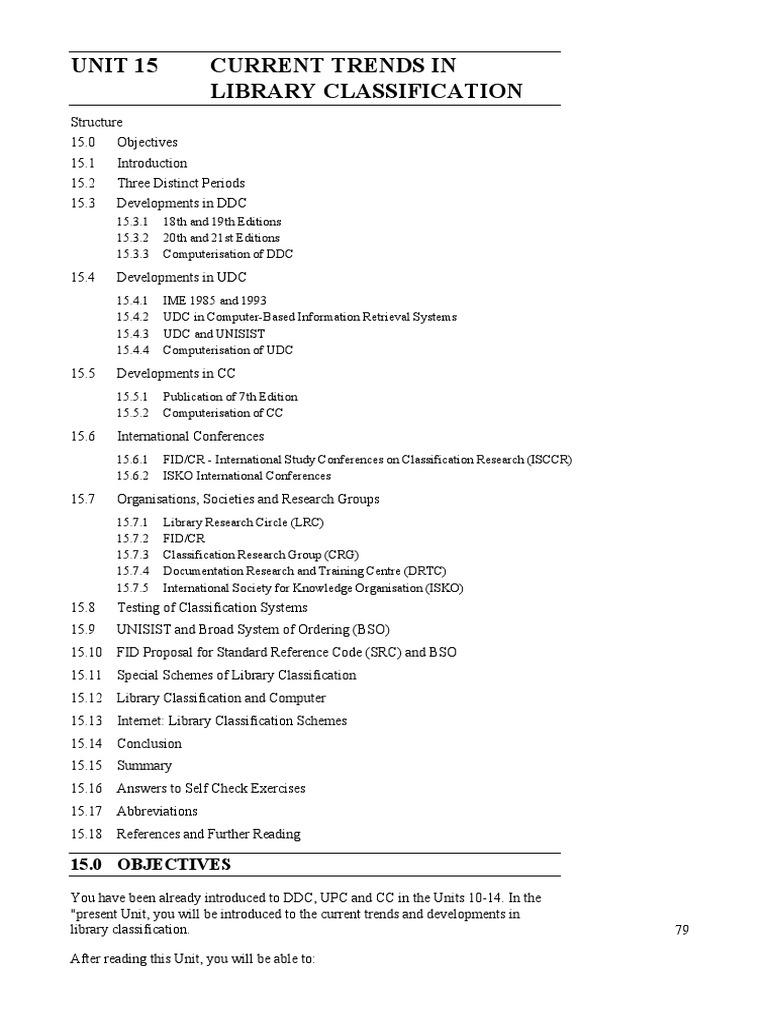 Trends in Library Classification PDF | PDF | Libraries | Information ...