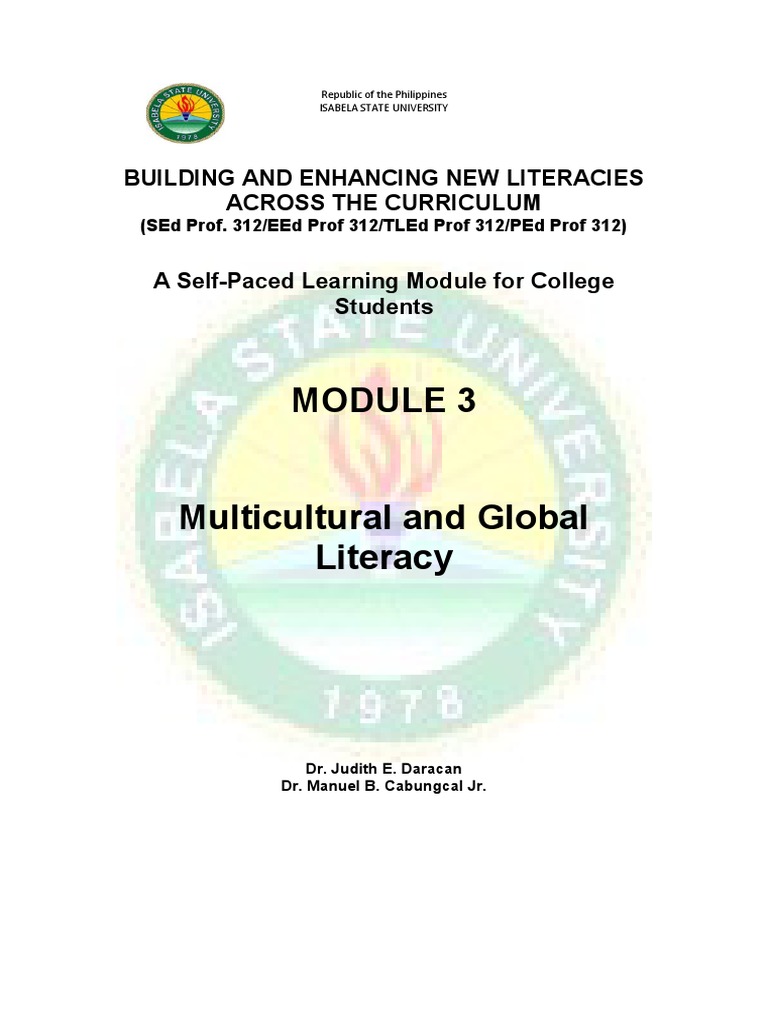 Module 3 Multicultural and Global Literacy | PDF | Multiculturalism ...
