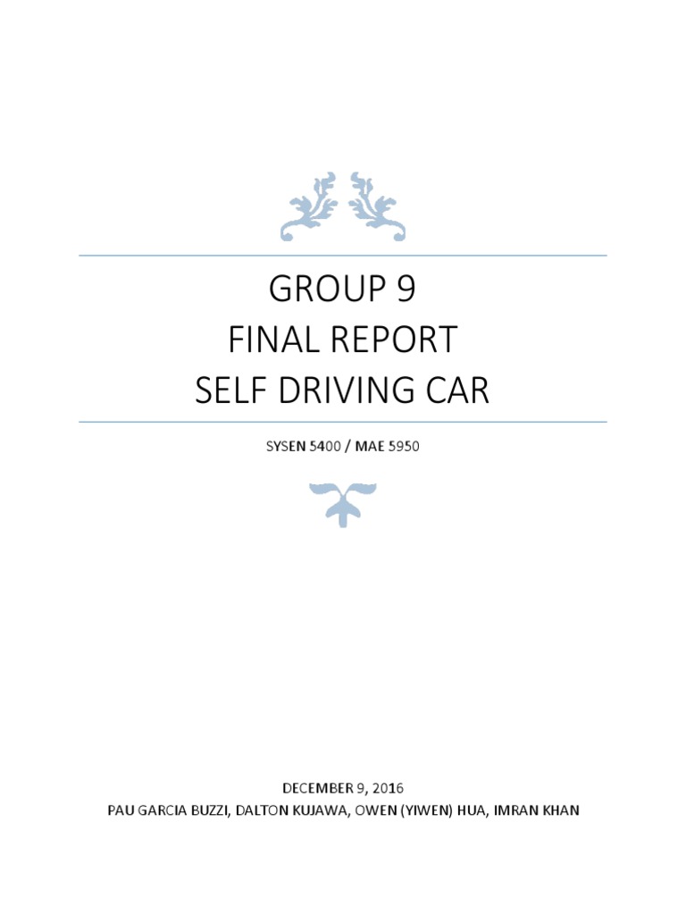 Self Driving Car | PDF | Lidar | Car