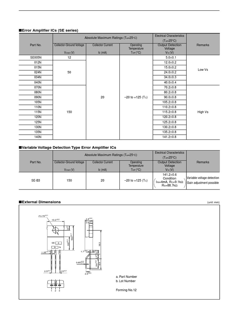 SE110N Sankenelectric PDF | PDF | Amplifier | Electrical Circuits