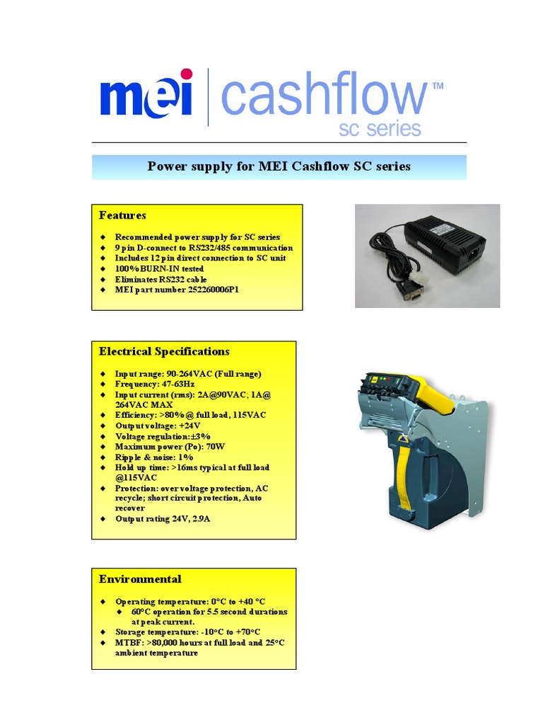 MEI SC Power Supply Datasheet V1 | PDF