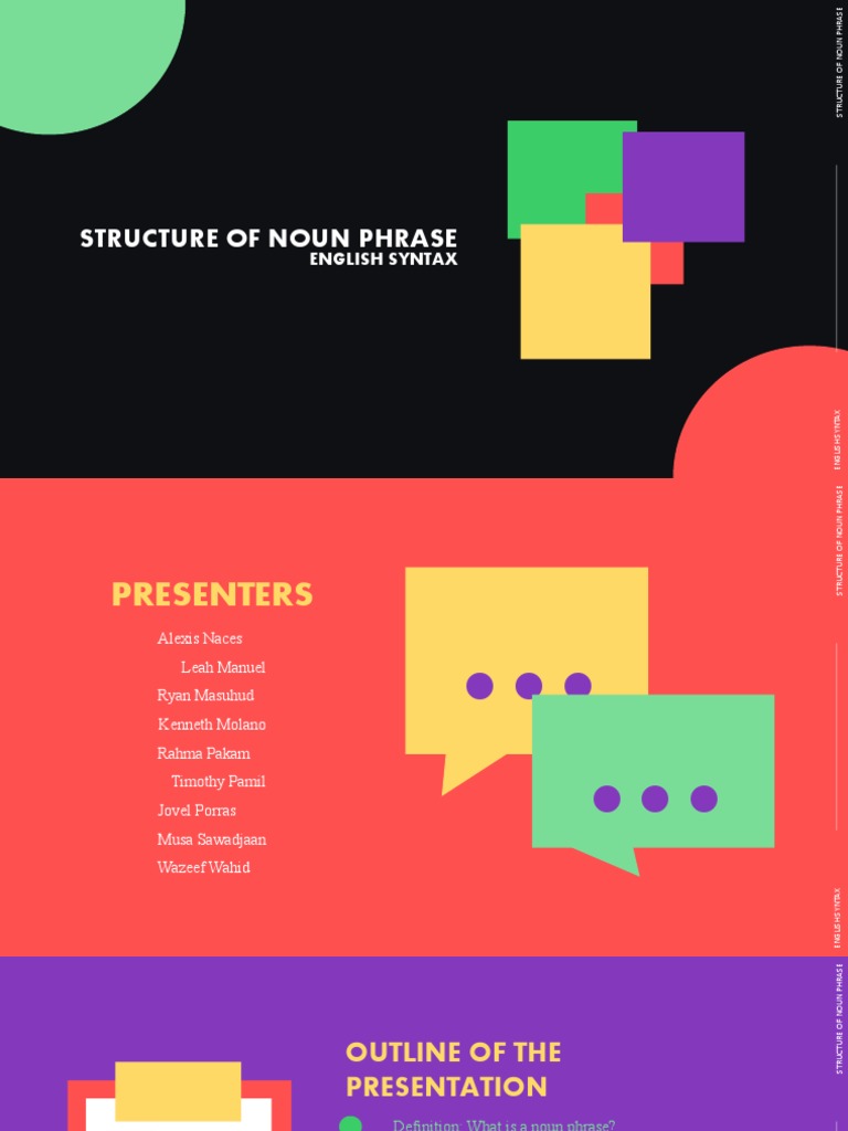 Structure of Noun Phrase: English Syntax | PDF | English Grammar | Phrase