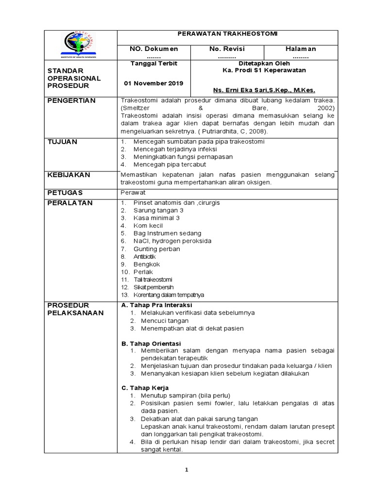Sop KMB RS Fix | PDF