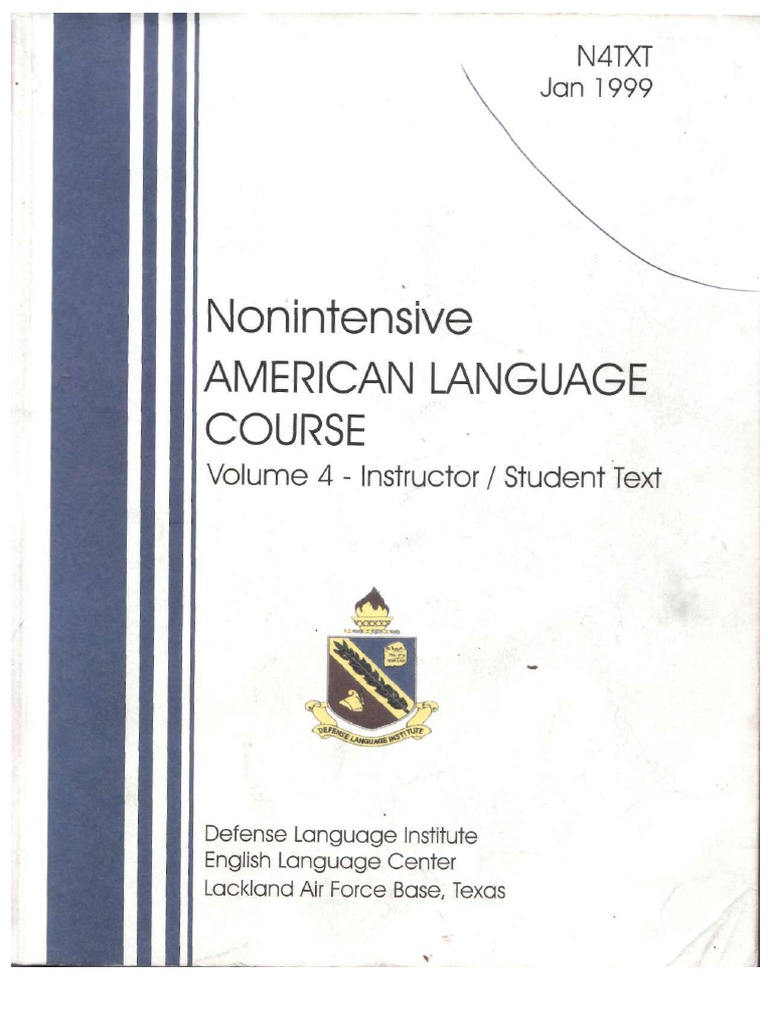 American Language Course. Vol Iv. Student Text (1 - 31) | PDF