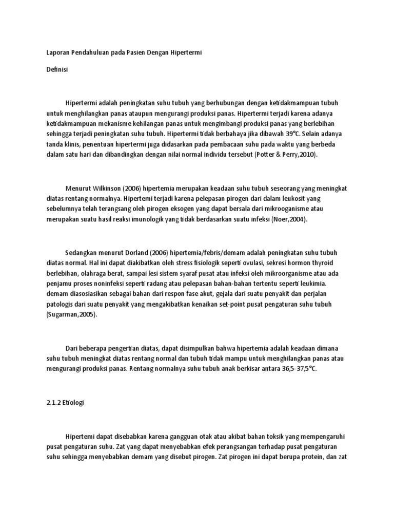 Panduan Lengkap Hipertermi | PDF | Sains & Matematika