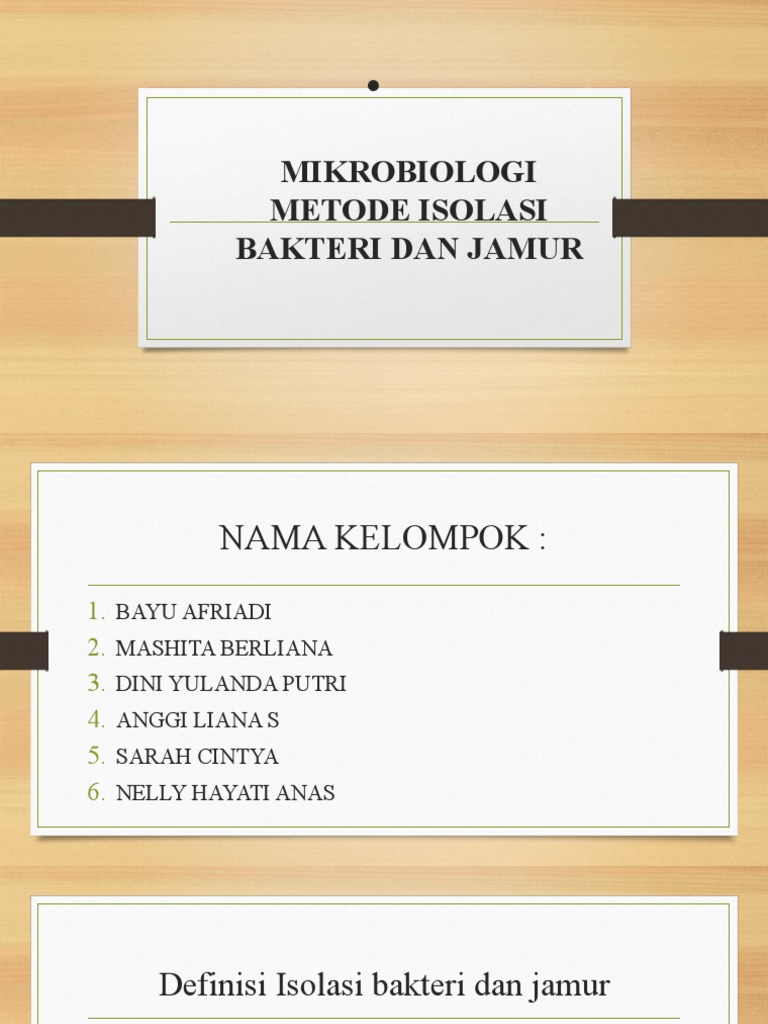 Mikrobiologi (Metode Isolasi Bakteri Dan Jamur) | PDF