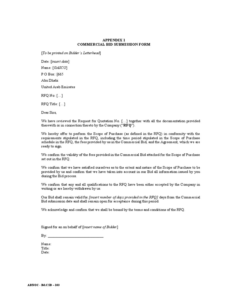 Supplier Endorsement On Submission | PDF | Business