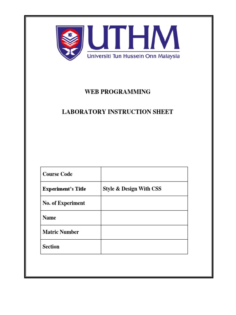 Lab 4 - Style - Design With CSS | PDF | Web Page | Web Development