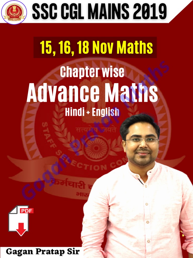Advance Maths All ChapterWise Questions SSC CGL MAINS 2019 | PDF