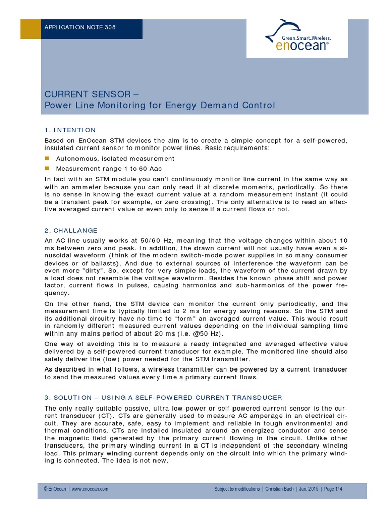 AN308 CURRENT SENSOR Feb15 | PDF | Rectifier | Transformer