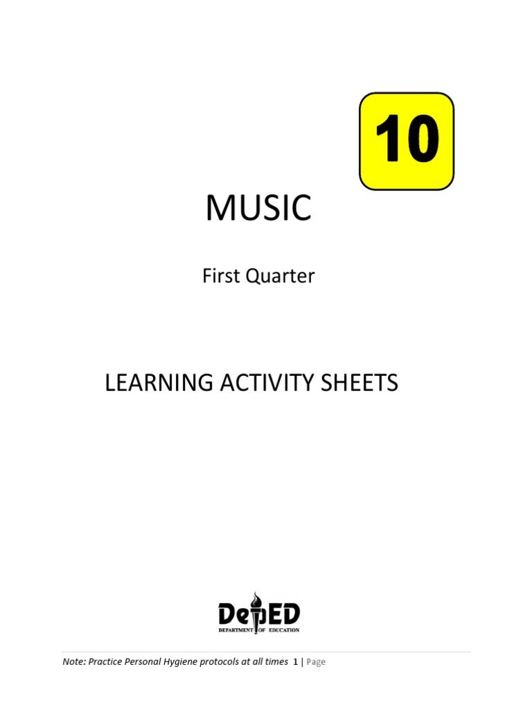 Grade 10 Music LAS | PDF | Composers | Musical Compositions