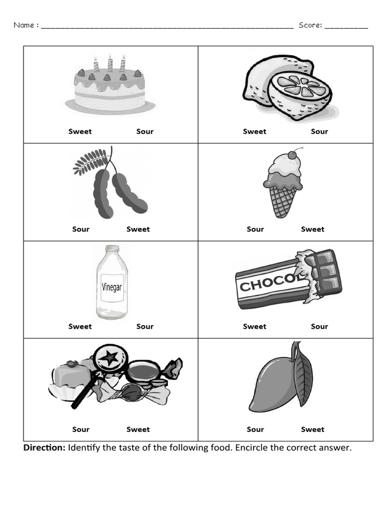 Sweet and Sour Worksheet | PDF | Career & Growth | Self-Improvement