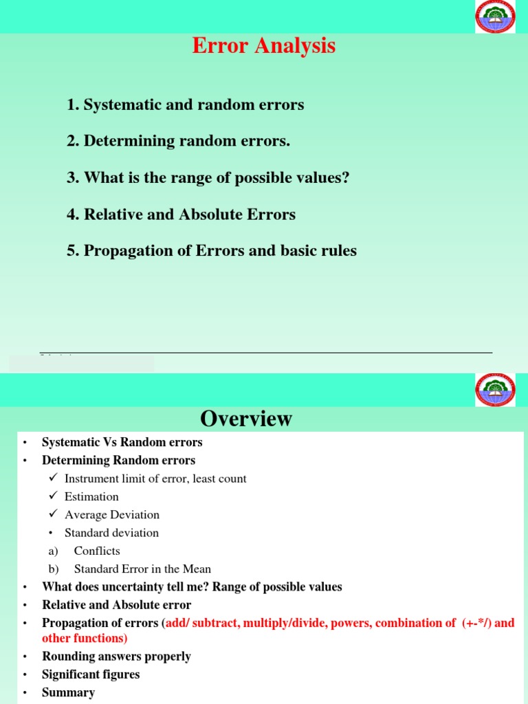 Error Chapter Two | Download Free PDF | Significant Figures ...