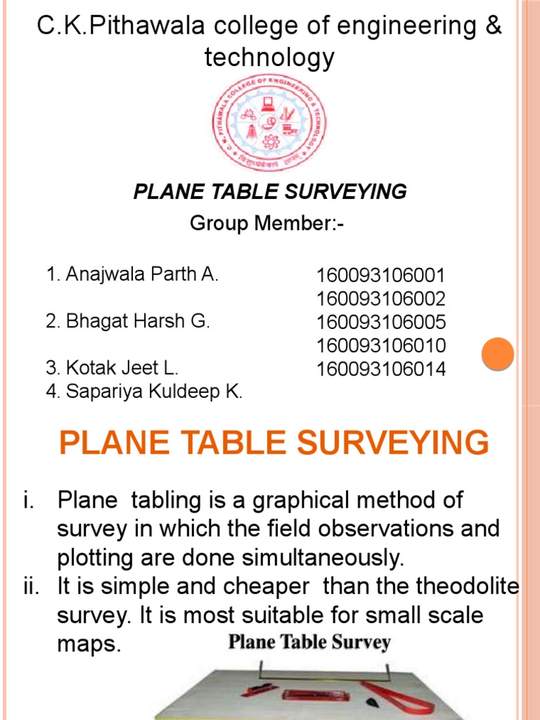 Principles of Plane Table Surveying | PDF | Surveying | Compass
