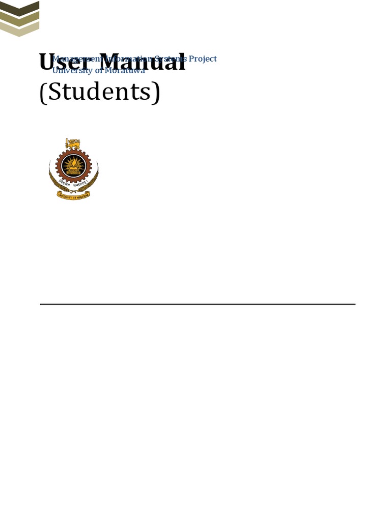 Students) : User Manual | PDF | Password | User (Computing)