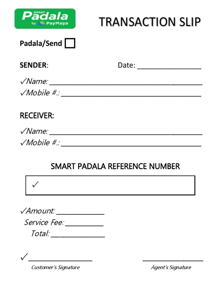 Transaction Slip | PDF