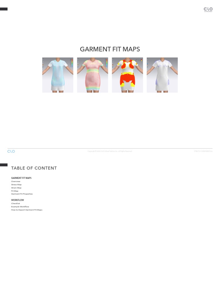 Guide - CLO - Garment Fit Maps | PDF