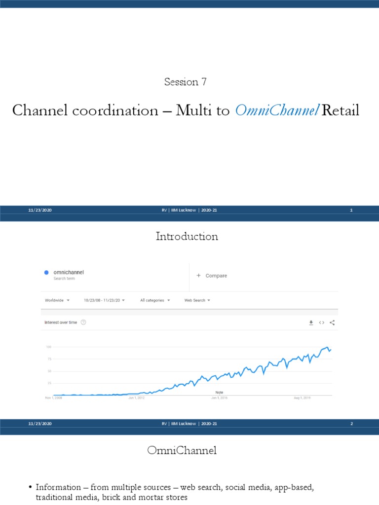 Channel Coordination - Multi To Retail: Omnichannel | PDF | Public ...