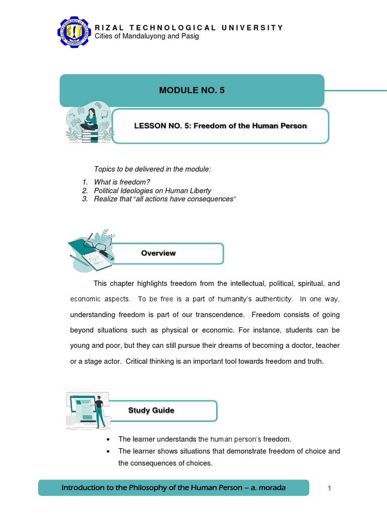 Philo Module 5 - Content PDF | PDF | Social Contract | Liberty