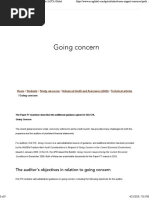 ISA 570 Revised 2024: Going Concern Standards | PDF | Going Concern | Audit