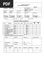 Batch Manufacturing Record SAMPLE | PDF | Tablet (Pharmacy) | Nature