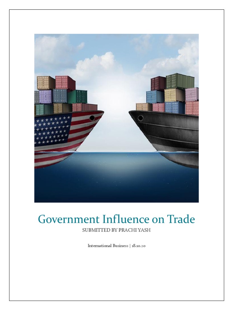 Government Influence On Trade | Download Free PDF | World Trade ...