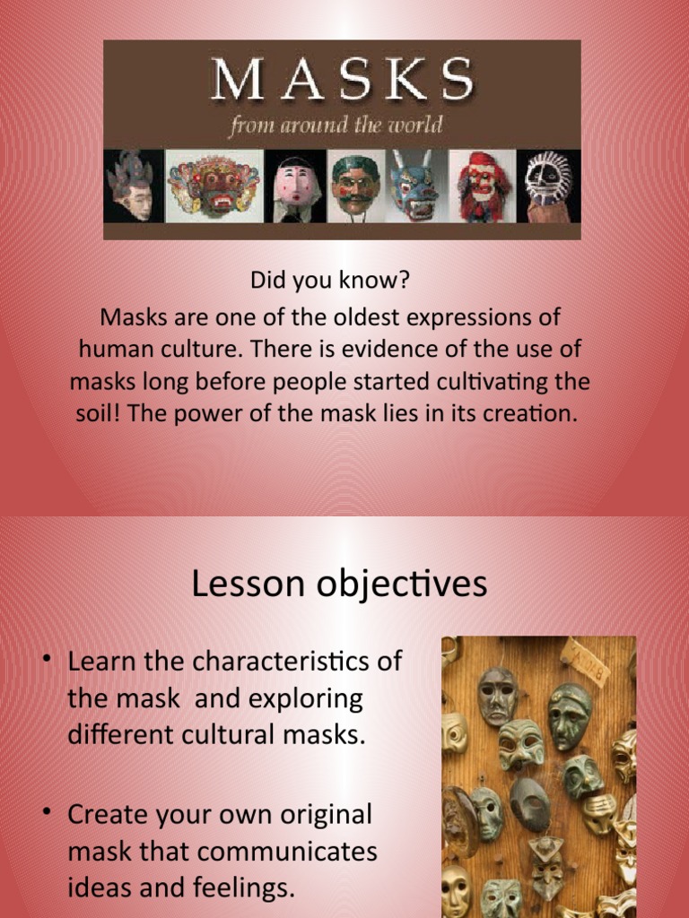 Cultural Mask Project | PDF | Mask | Rituals
