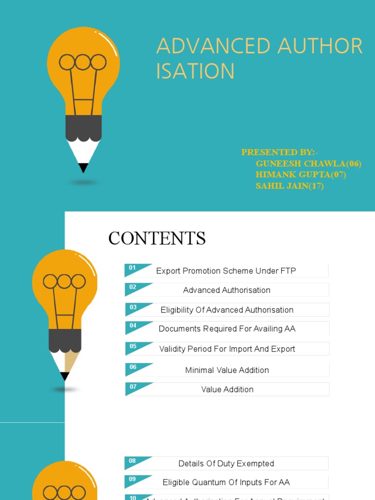 Advanced Authorisation Scheme Overview | PDF | Trade | Economies