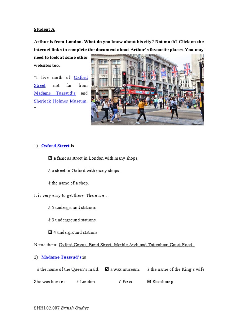 Webquest London A | PDF