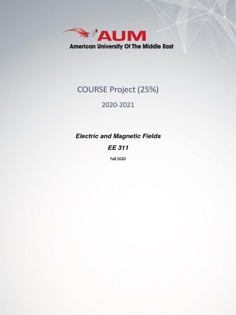EE 311-Projects-Fall 2020 | PDF | Capacitor | Mathematical Optimization