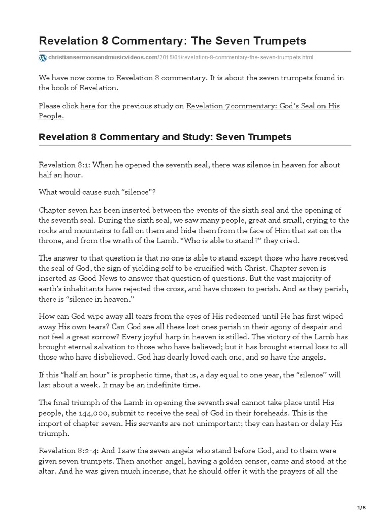 Revelation 8: The Seven Trumpets Explained | PDF | Religion & Spirituality