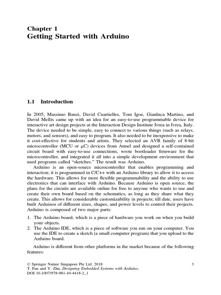 Getting Started With Arduino | PDF | Arduino | Electrical Engineering