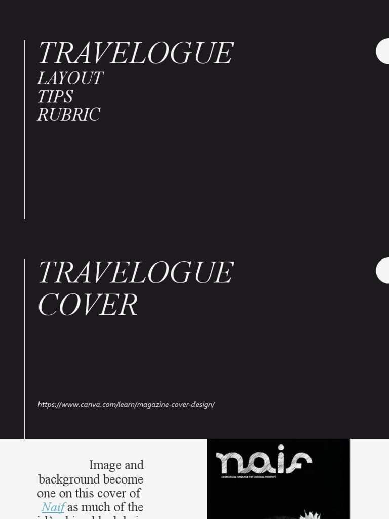 Travelogue: Layout Tips Rubric | PDF | Page Layout | Typography