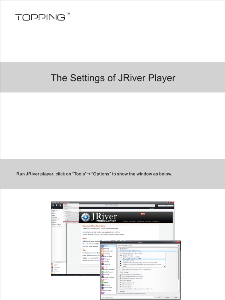 The Settings of JRiver Player - EN | PDF