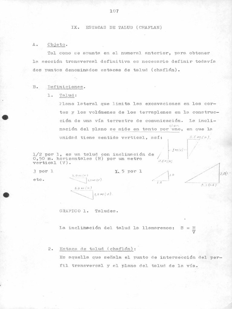 Calculo Del Talud | PDF | Geometría | Espacio
