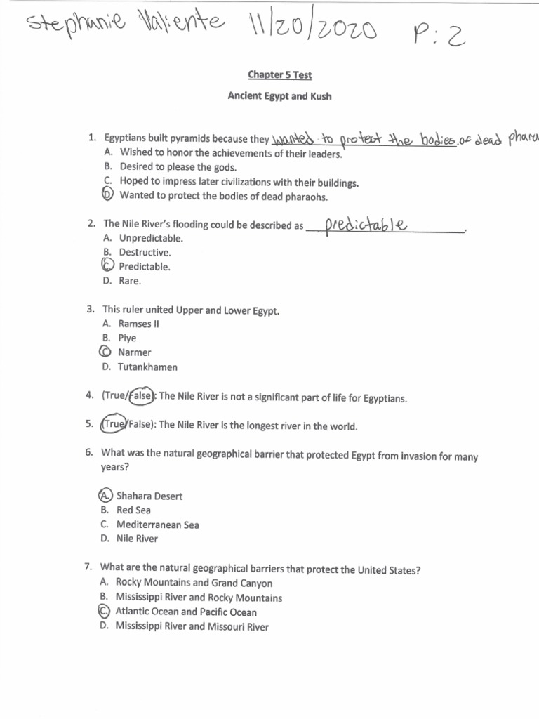 Chapter 5 Test PDF | PDF