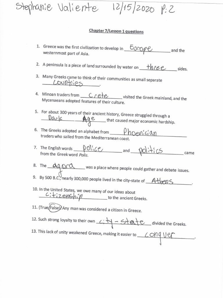 Chapter 7 Lesson 1 PDF | PDF